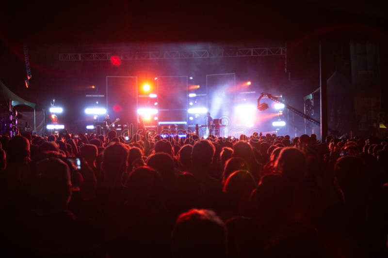 Chvrches in Concert from Central Park Summerstage in New York Editorial ...