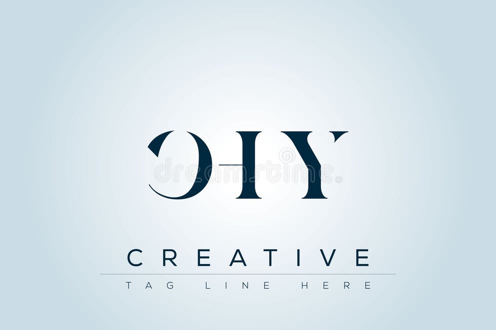 CHY abstract letter logo stock vector. Illustration of symbol - 363286956