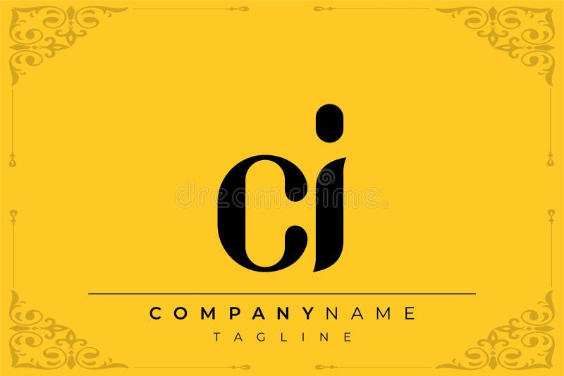 CI abstract luxury logo stock vector. Illustration of template - 362198036