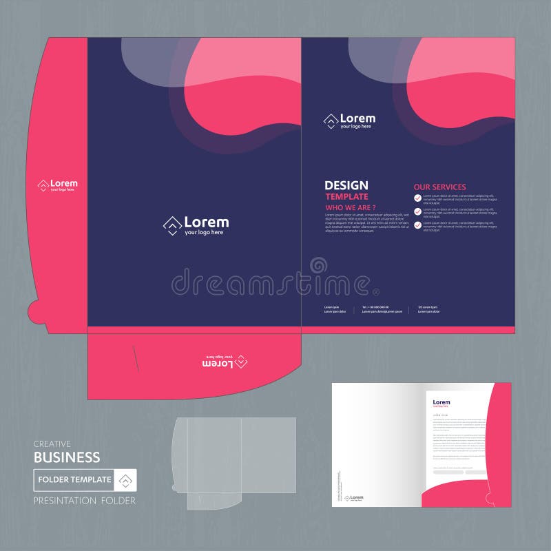 Corporate Business Presentation Promotion Folder Template Stock Vector ...