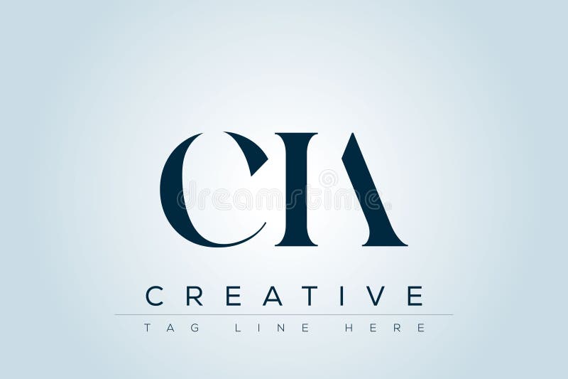 CIA abstract letter logo stock vector. Illustration of elegant - 363286948