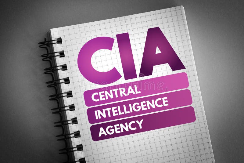 CIA - Central Intelligence Agency Acronym Stock Image - Image of ...