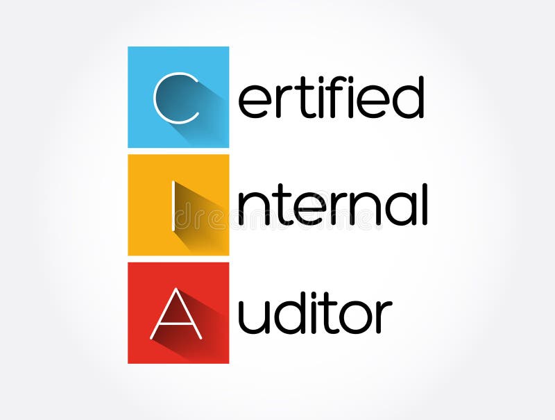 CIA - Certified Internal Auditor Acronym, Business Concept Background ...