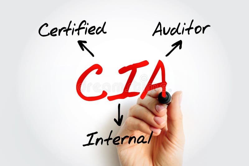 CIA - Certified Internal Auditor Acronym, Business Concept Background ...
