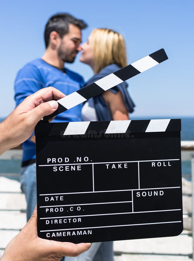 Ciak for Love Scene stock image. Image of boyfriend, beautiful - 33666131