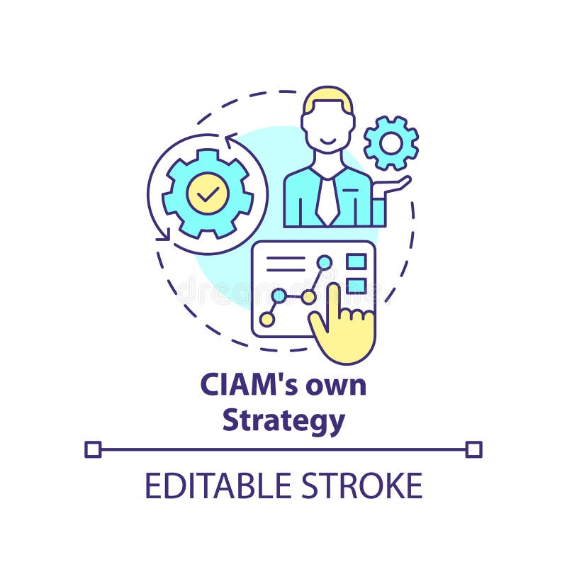 CIAM strategy concept icon stock vector. Illustration of access - 263424618