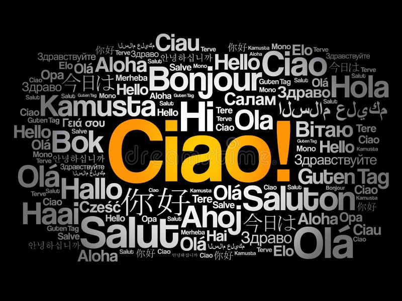 Ciao Greeting Stock Illustrations – 338 Ciao Greeting Stock ...