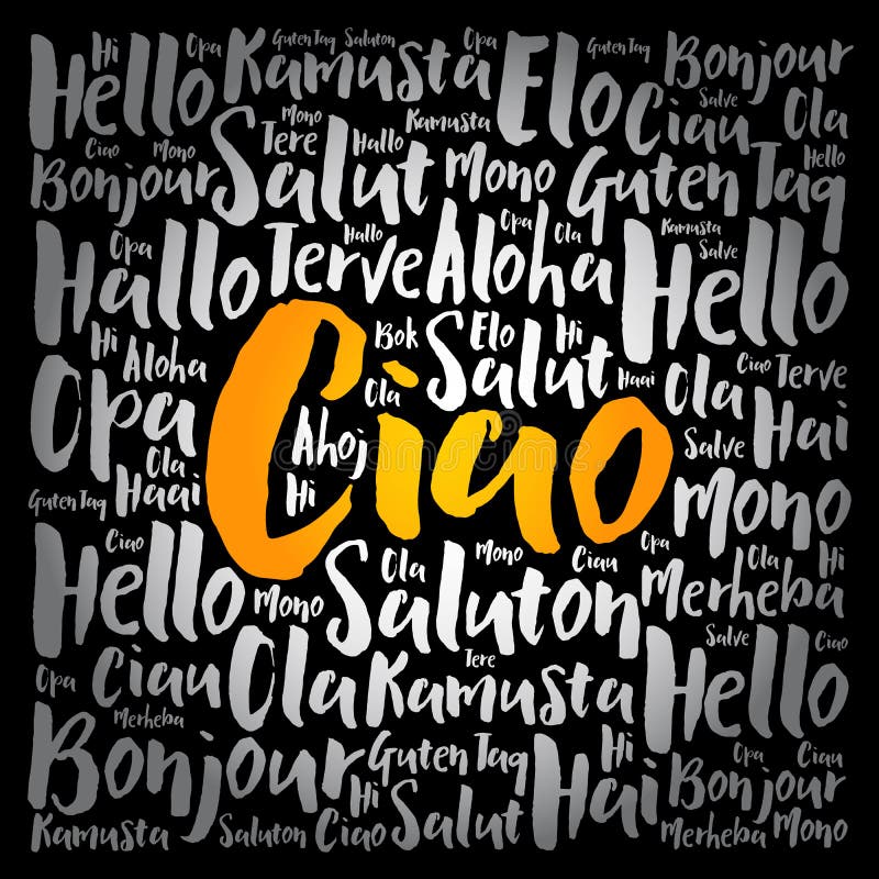 Ciao Greeting Stock Illustrations – 338 Ciao Greeting Stock ...