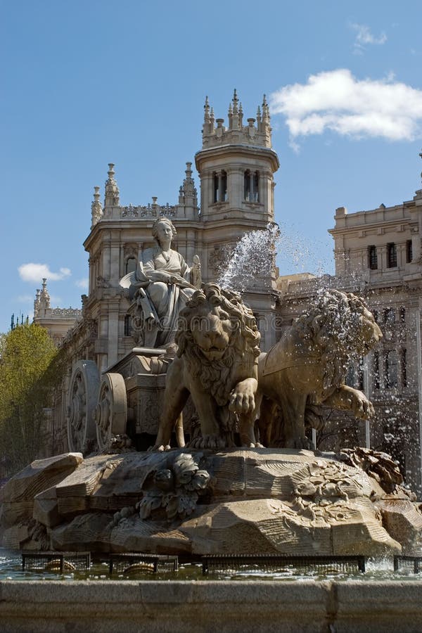 Cibeles portrait zoom stock image. Image of civilization - 2409729