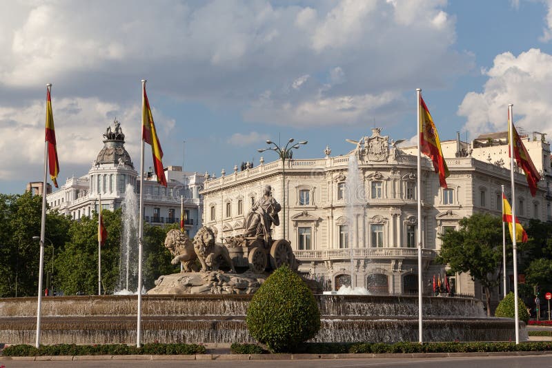 Cibeles Square, Madrid, Spain Stock Photo - Image of town, city: 41570576