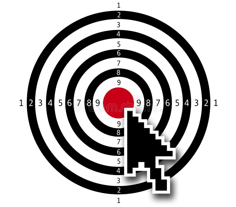 Illustration Tir Différente De Vecteur De 9 Cibles Illustration de ...