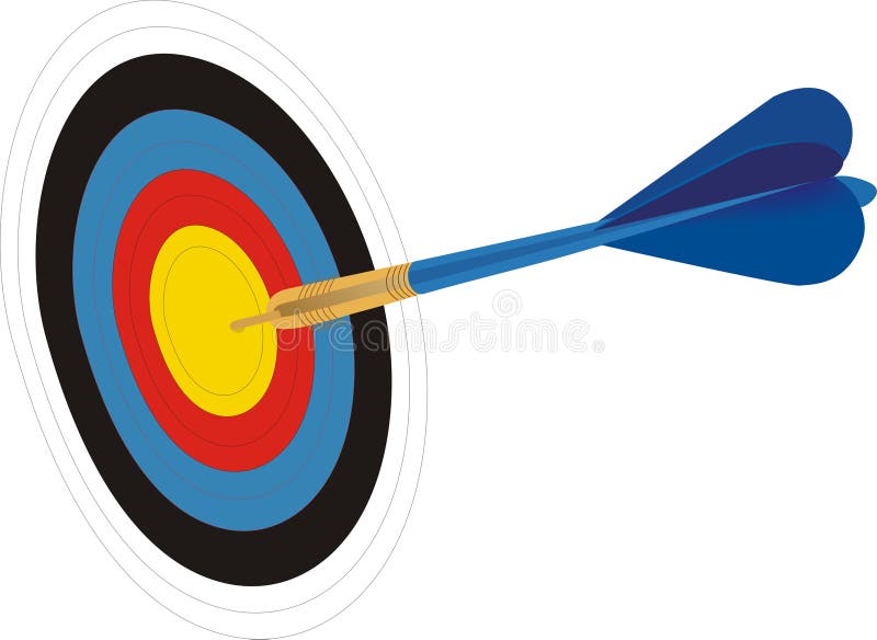 Cible illustration de vecteur. Illustration du exactitude - 20601704