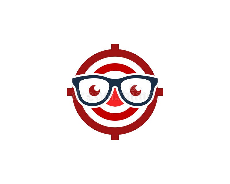 Cible Logo Icon Design En Verre Illustration de Vecteur - Illustration ...