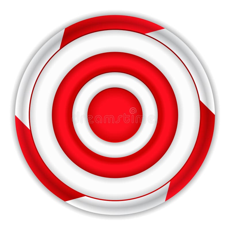 Cible rouge illustration de vecteur. Illustration du couleur - 27356289