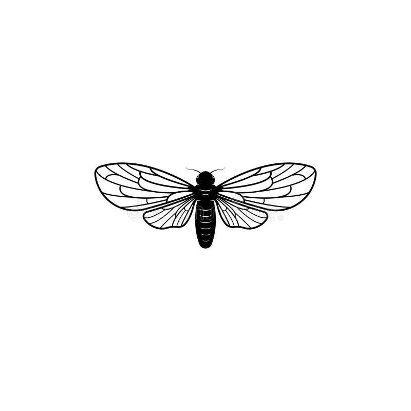 Cicada Logo Vector Icon Template Stock Vector - Illustration of nature ...