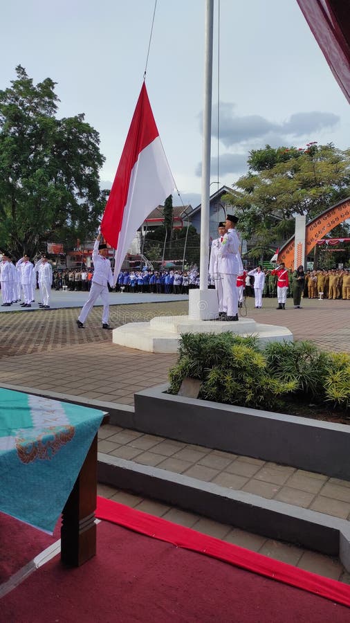 Photo of the Procession of the Flag Ceremony Editorial Stock Photo ...