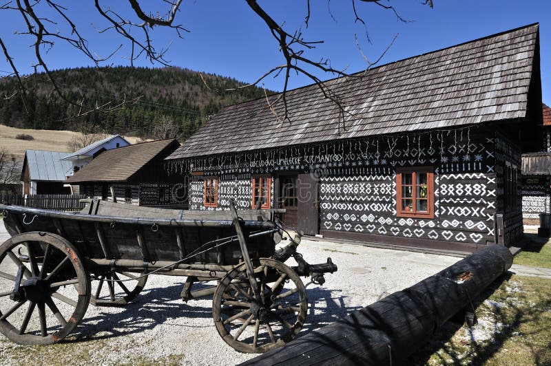 Cicmany Village stock image. Image of buildings, shide - 18955175