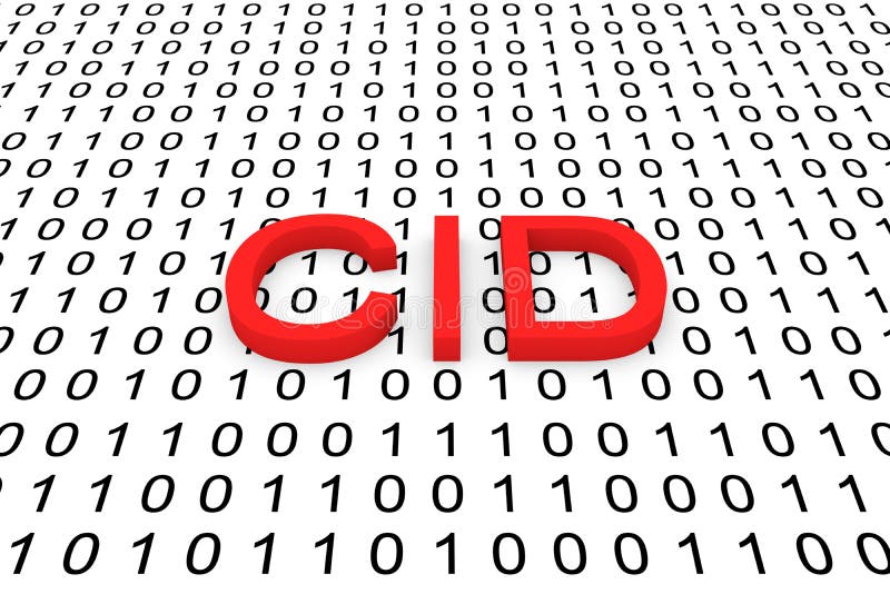 CID stock illustration. Illustration of tech, render - 80723950