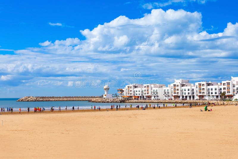 Cidade de Agadir, Marrocos imagem de stock. Imagem de marco - 127733865