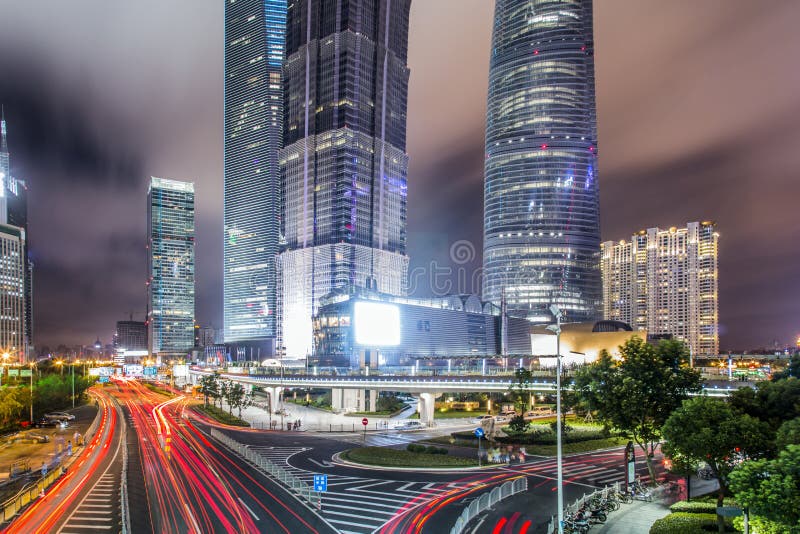 Cidade De China De Shanghai Imagem de Stock - Imagem de torre ...