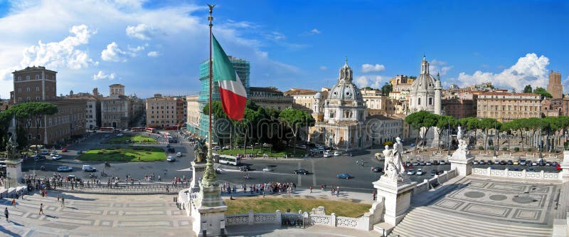 Cidade de Roma foto de stock. Imagem de panorâmica, real - 442350