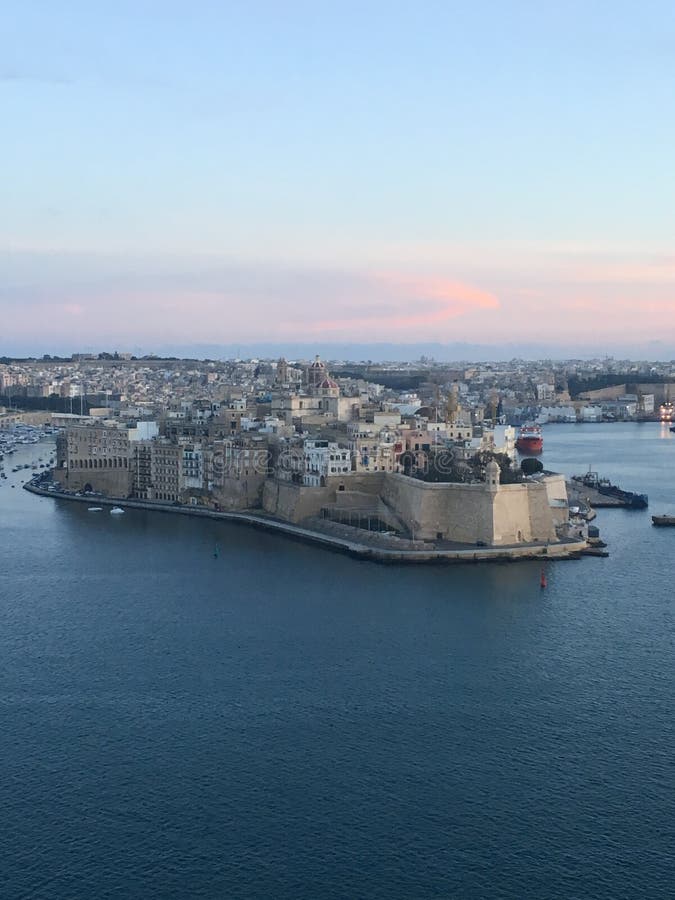 Cidade Fortificada De Valletta Imagem de Stock - Imagem de oceano ...