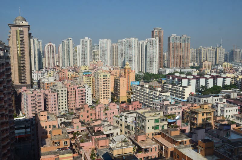 Cidade Moderna De Shenzhen, China Foto Editorial - Imagem de ...