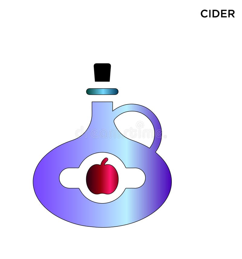 Cider Icon Editable Symbol Design Stock Vector - Illustration of ...