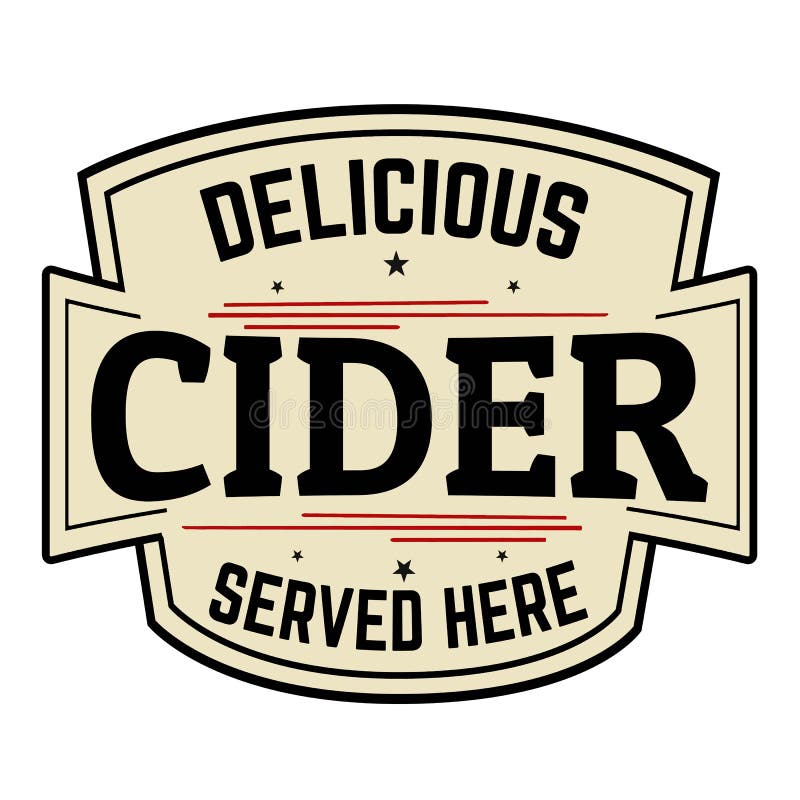 Cider Label and Frame with Pattern Stock Vector - Illustration of cider ...