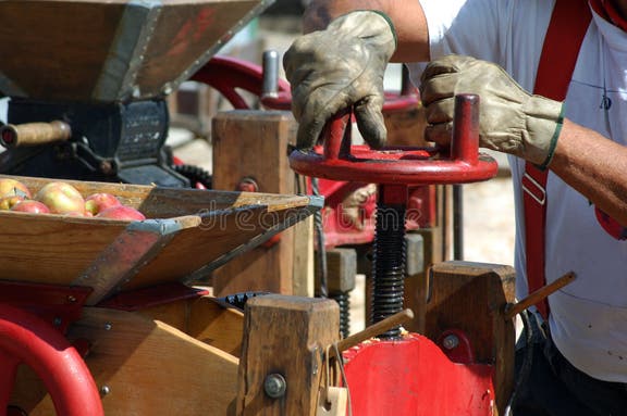 Cider Press in Action stock photo. Image of living, press - 277212