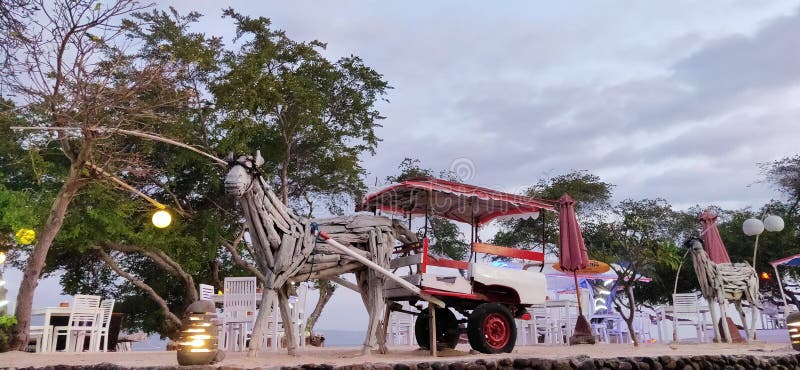 This Cidomo Statue is on the Gili Stock Photo - Image of island ...