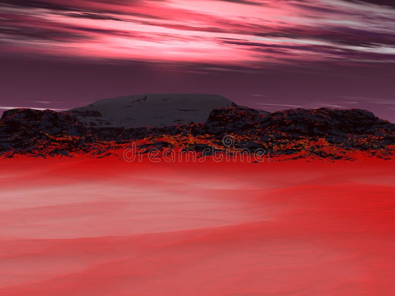 Ciel rouge image stock. Image of rayons, monde, lune, bleu - 480871