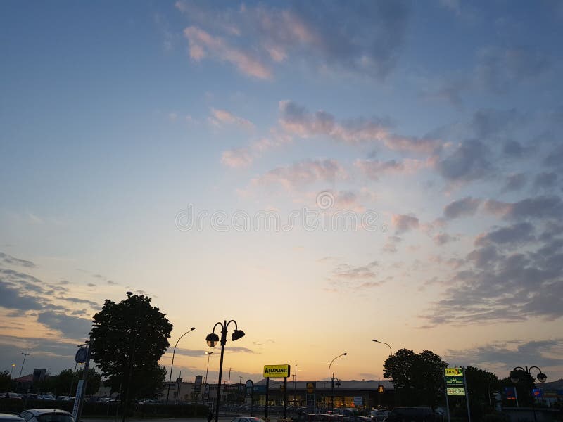 Sky twilight clean stock image. Image of tramonto, twilight - 130816631