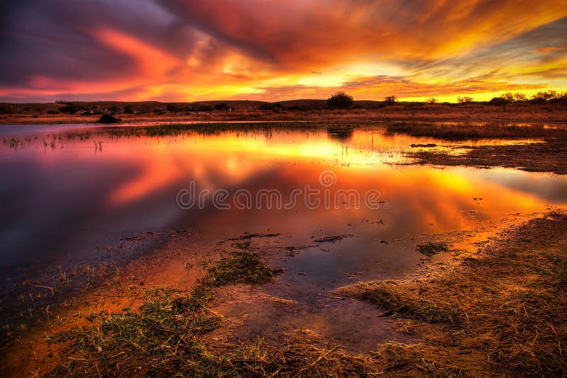 Cielo ardiente foto de archivo. Imagen de horizonte, deslumbrante - 6554316