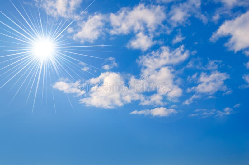Cielo asoleado. foto de archivo. Imagen de limpio, sunlight - 13910546