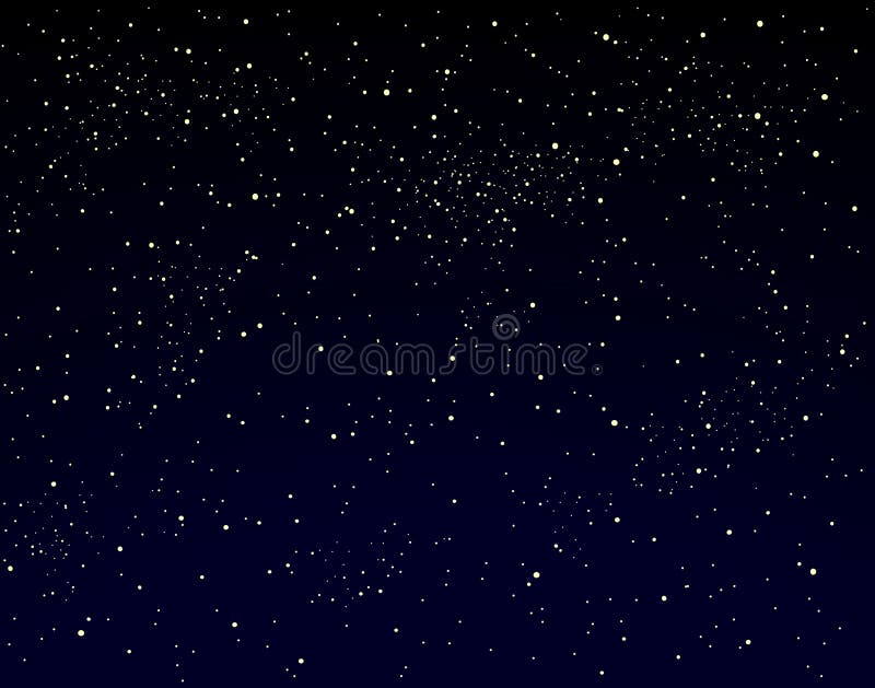 Cielo estrellado ilustración del vector. Ilustración de cielo - 3772116