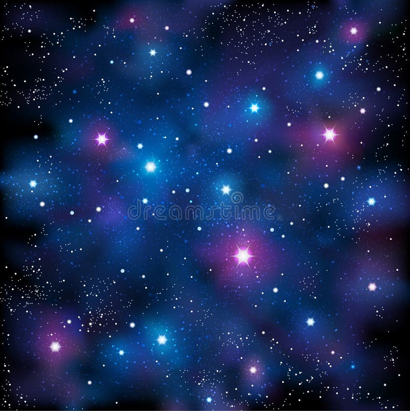Borde De Estrellas Y Cielo Estrellado Rojo. Fondo Vectorial ...