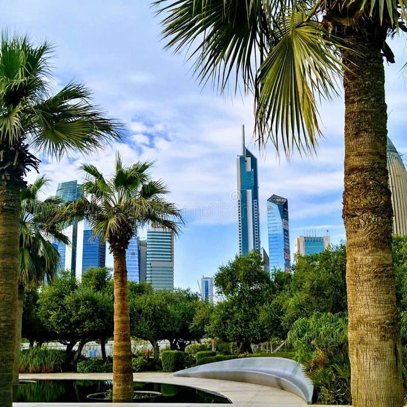 Cielo La Ciudad De Kuwait Del Paisaje Fotografía editorial - Imagen de ...