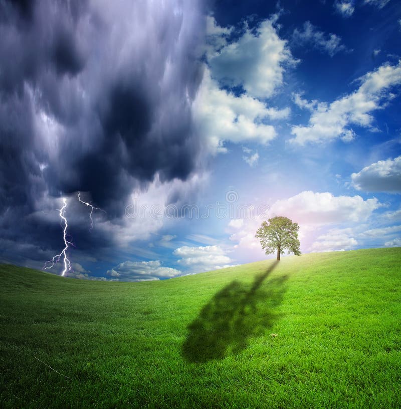 Cielo e infierno imagen de archivo. Imagen de contraste - 11166315