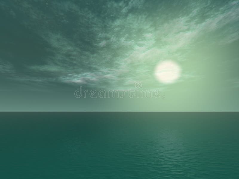 Cielo verde stock de ilustración. Ilustración de fondo - 452792