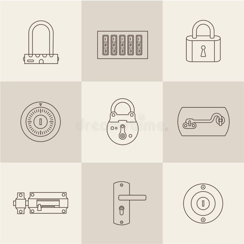 Cierra iconos ilustración del vector. Ilustración de internet - 40029928