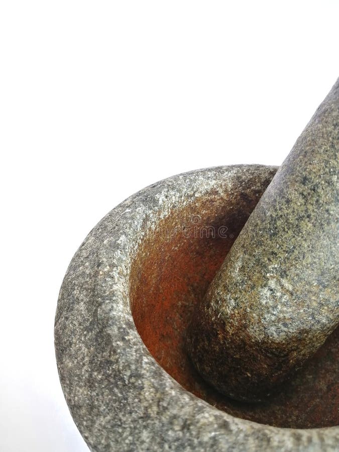 Cierre Del Almirez Aislado Y Mortero Imagen de archivo - Imagen de ...