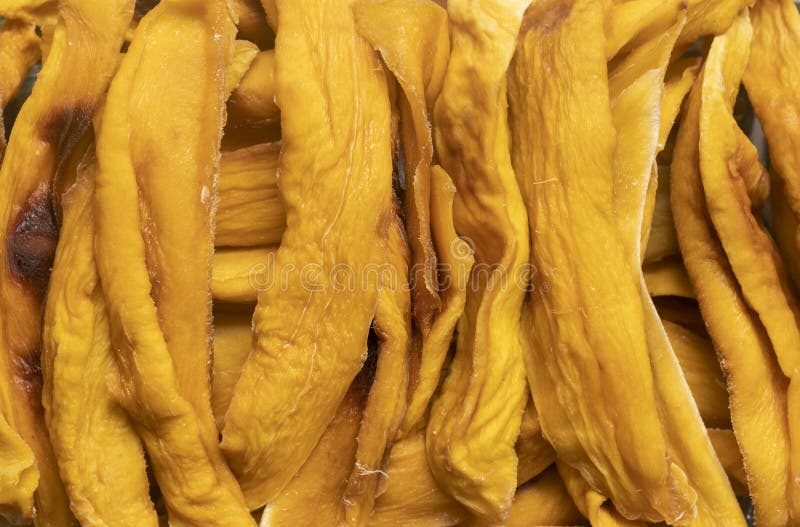 Cierre Del Mango Deshidratado Imagen de archivo - Imagen de rebanada ...