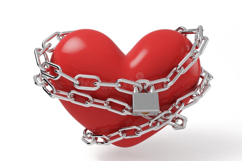 Cierre el corazón stock de ilustración. Ilustración de muestra - 62717510