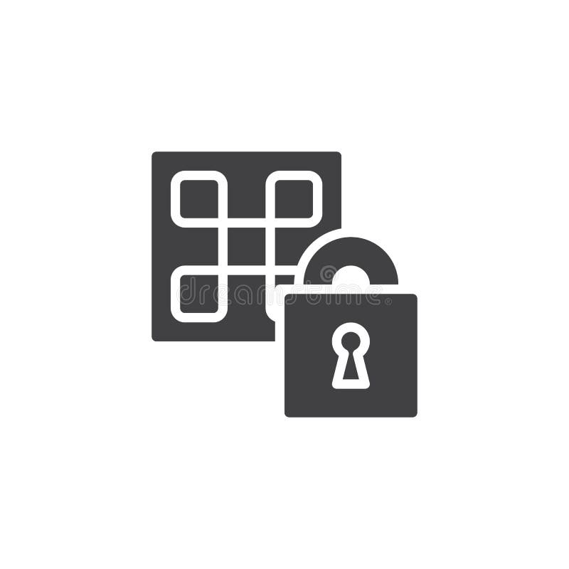 Cierre El Icono Del Vector De La Herramienta Ilustración del Vector ...