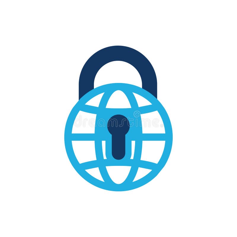 Cierre El Mundo Logo Icon Design Ilustración del Vector - Ilustración ...