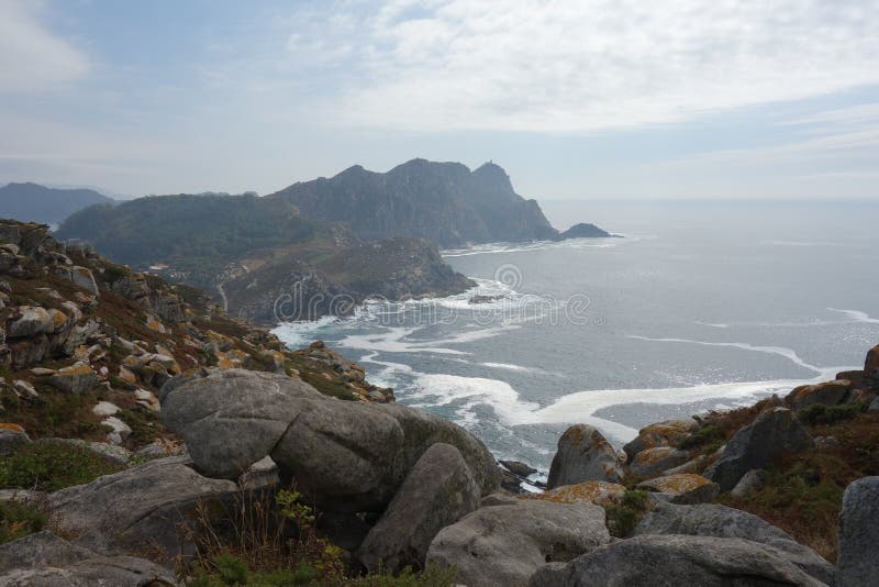 Cies Islands, Vigo, Spain stock image. Image of holidays - 77760845