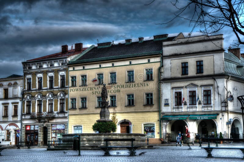 Cieszyn, Poland November 11 2020: the Main Market Square in Cieszyn ...