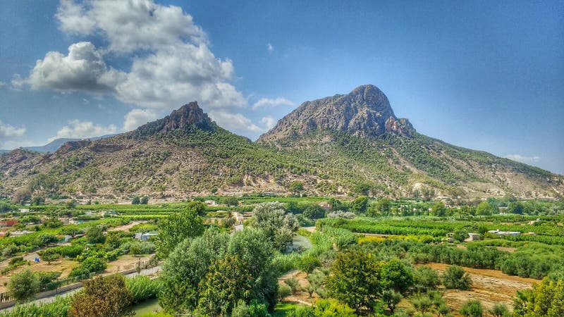 Cieza city of adventures 5 stock image. Image of orchards - 130675615