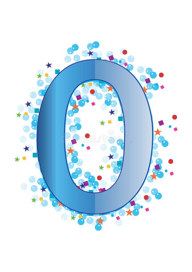 Cifra Ornamentale Zero - Vettore Illustrazione Vettoriale ...